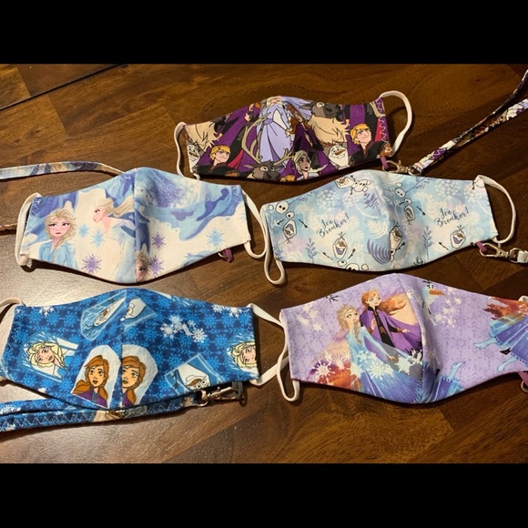 Accessories | Frozen Face Masks With Lanyard | Poshmark